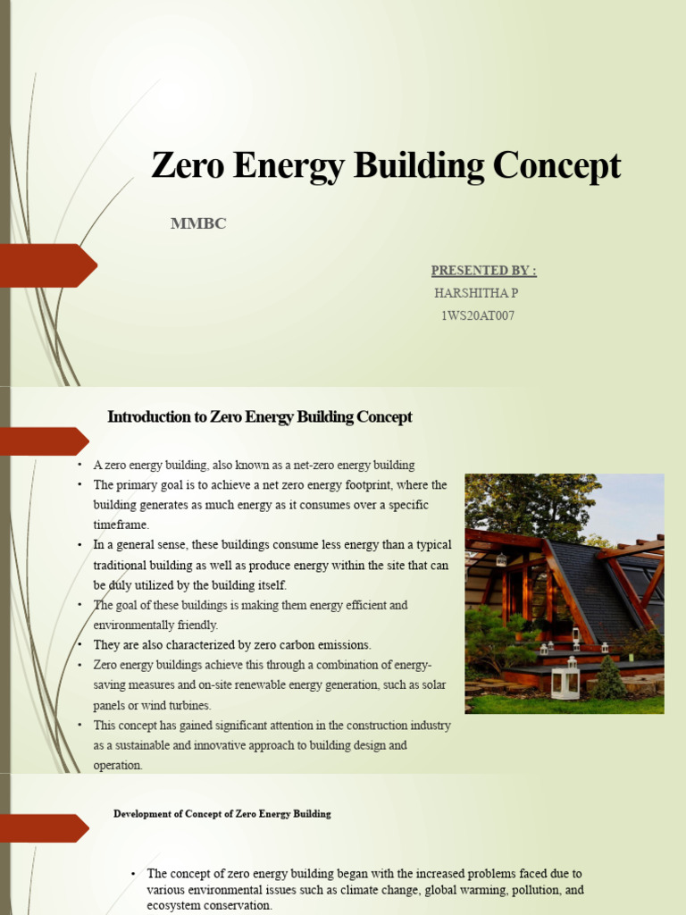 Zero Energy Building Concept Pdf Efficient Energy Use Solar Energy