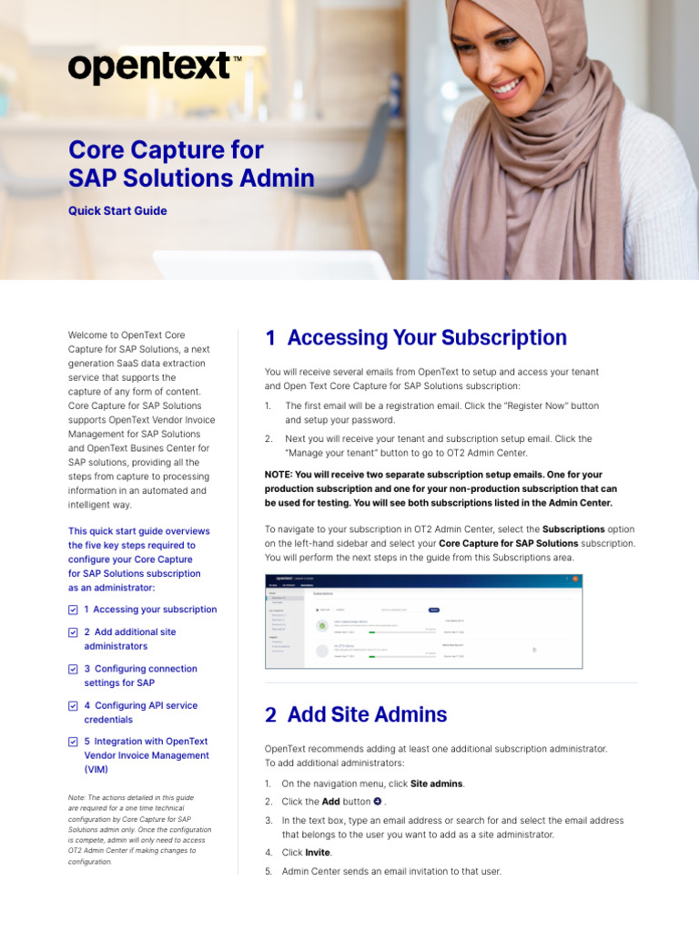 Opentext Quickguide Core Capture For Sap Admin en | PDF | Computing ...