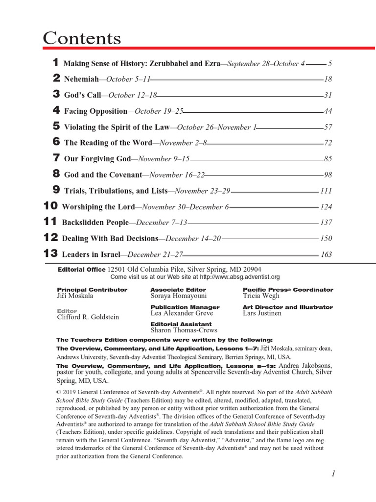 Contents and Introduction | PDF | Ezra | Exegesis