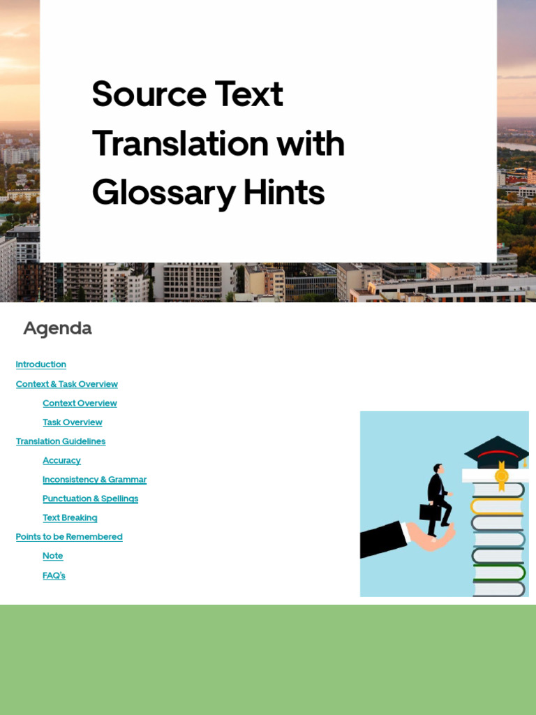 Source Text Translation With Glossary Hints | PDF | Translations ...
