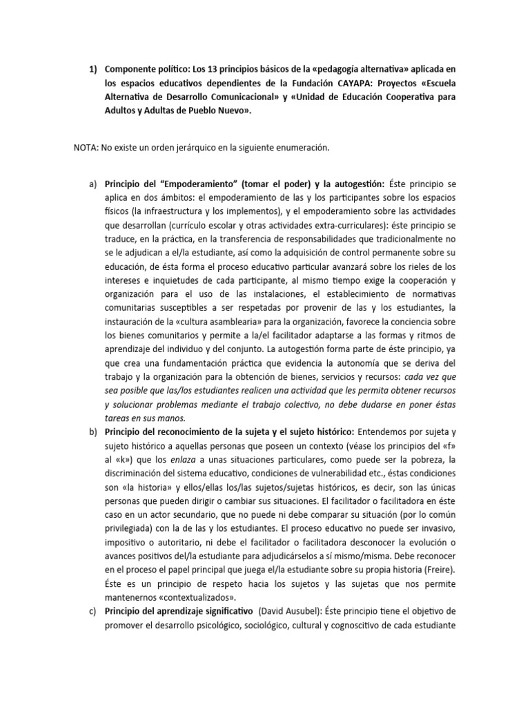 Proyecto Pedagógico para Profit - Vannesa | PDF | Aprendizaje | Conocimiento