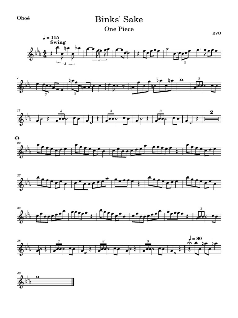 Binks' Sake-Oboé | PDF