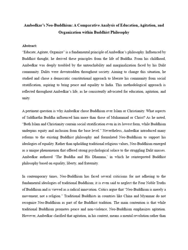 Ambedakr Abstract Updated | PDF | Indian Philosophy