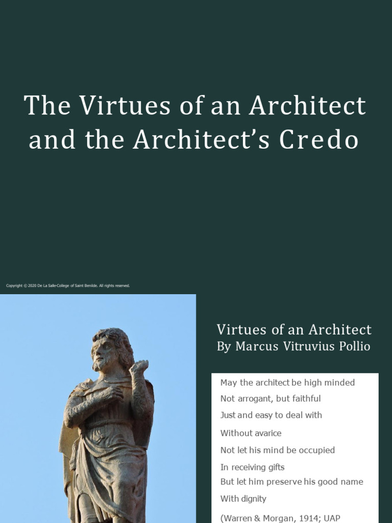 Architect's Credo and Ethical Principles | PDF