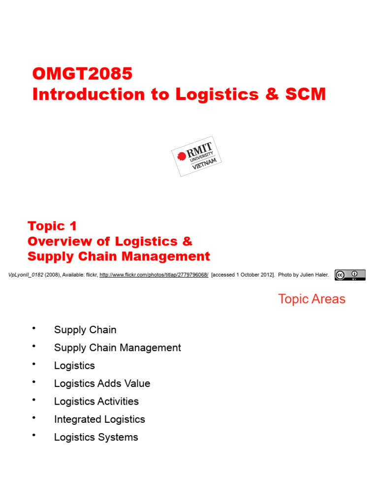 Introduction to Logistics & SCM Basics | PDF | Supply Chain Management ...