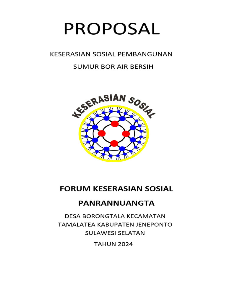 Contoh Proposal Sumur Bor Borongtala | PDF