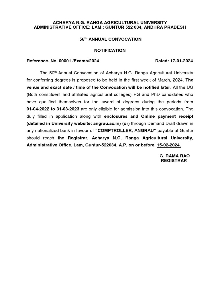 56TH Ac Notification Website | PDF