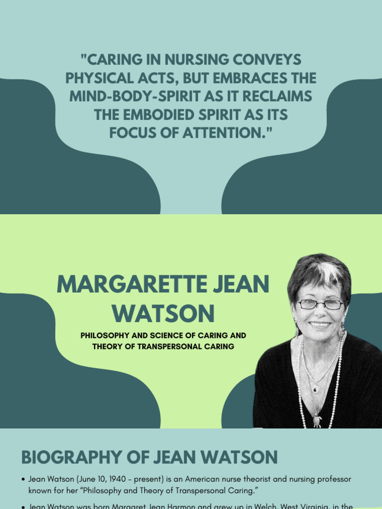 Watson TFN | PDF | Nursing | Psychology