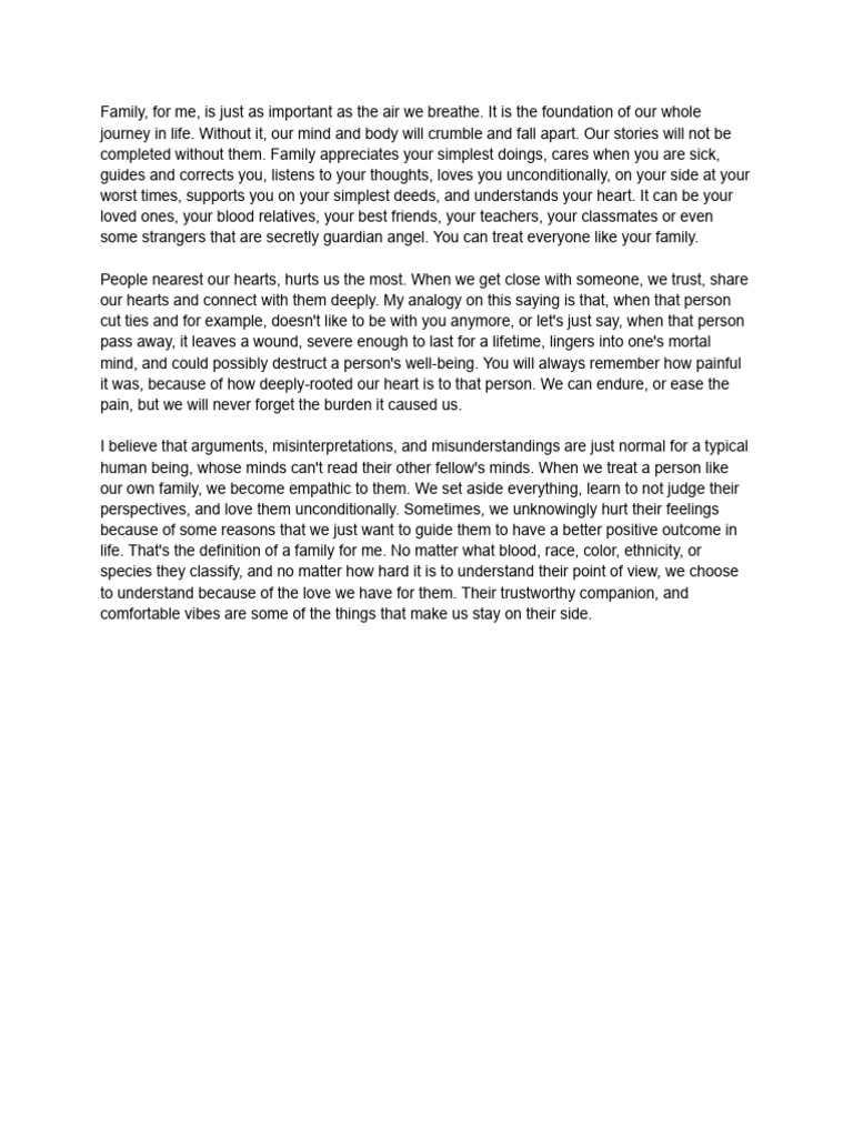 UTS - Worksheet - No 5 - Family | PDF