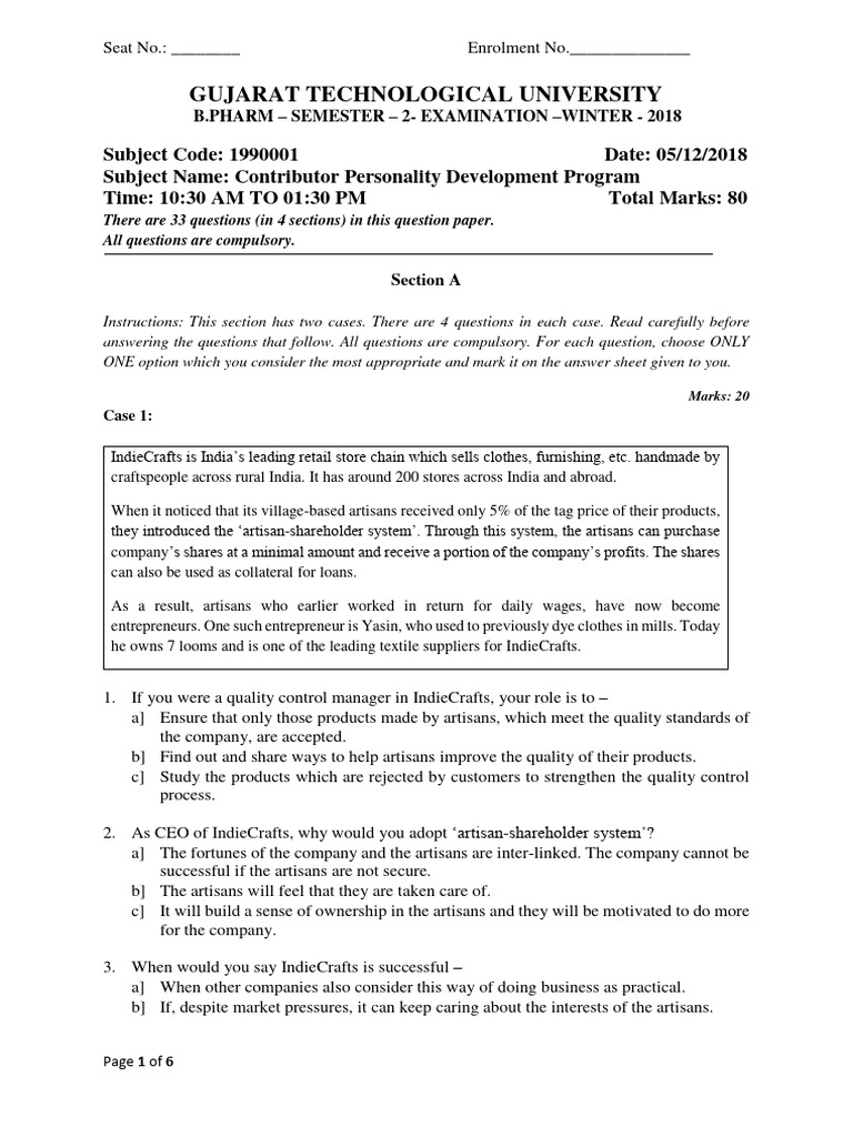 Bpharm Winter 2018 | PDF | Agriculture | Teachers