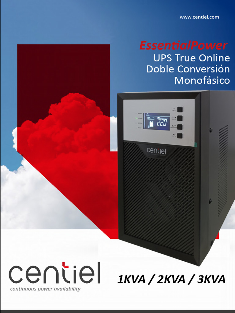 2024 CENTIEL ESSENTIALPOWER XST 1-3KVA - Compressed | PDF | Ingenieria Eléctrica | Electricidad