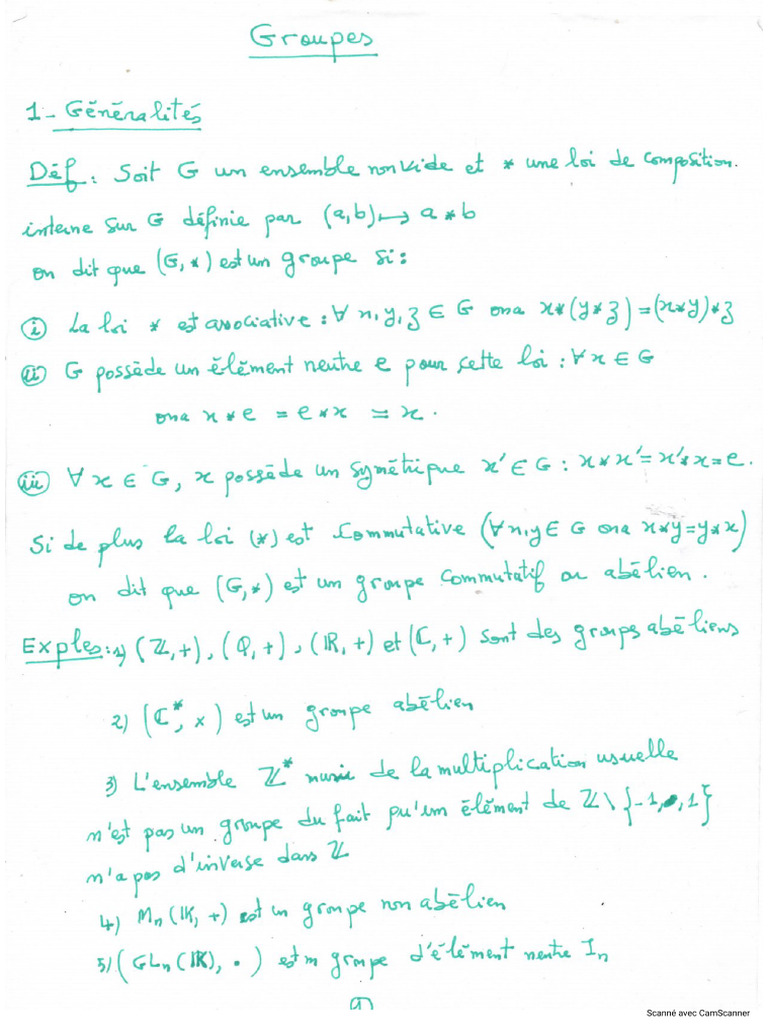 9 - Structure Algébrique (Amine Soltani) | PDF