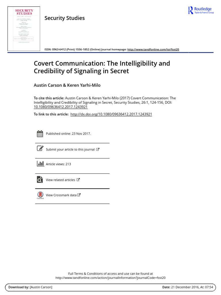 Covert Communication 2017 1 | PDF