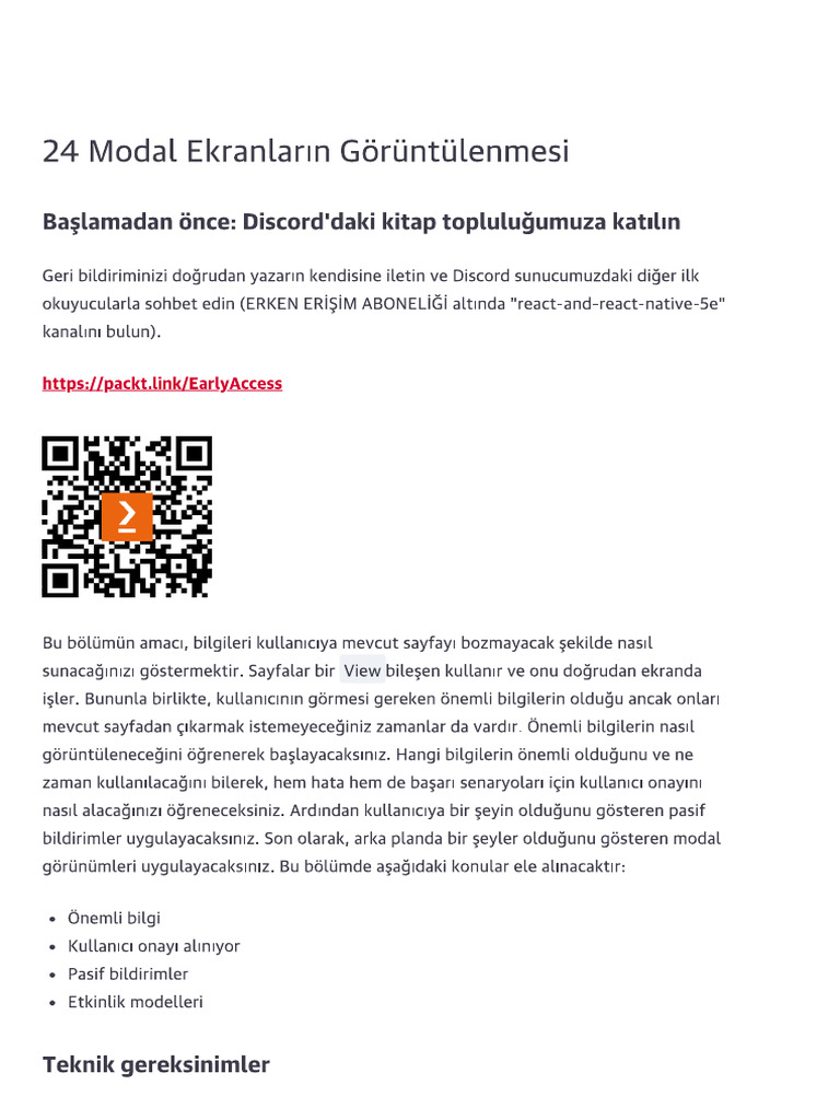 24 Displaying Modal Screens | PDF 24 Displaying Modal Screens | PDF