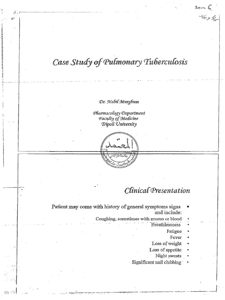 Pharma TB Case | PDF
