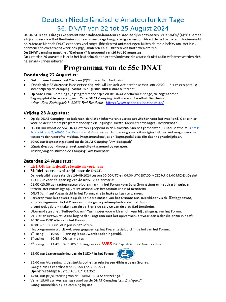 Programma Van de 56e-DNAT-V3 | PDF