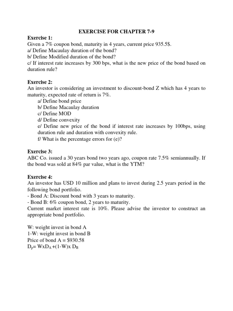 bond part new | PDF | Bonds (Finance) | Bond Duration