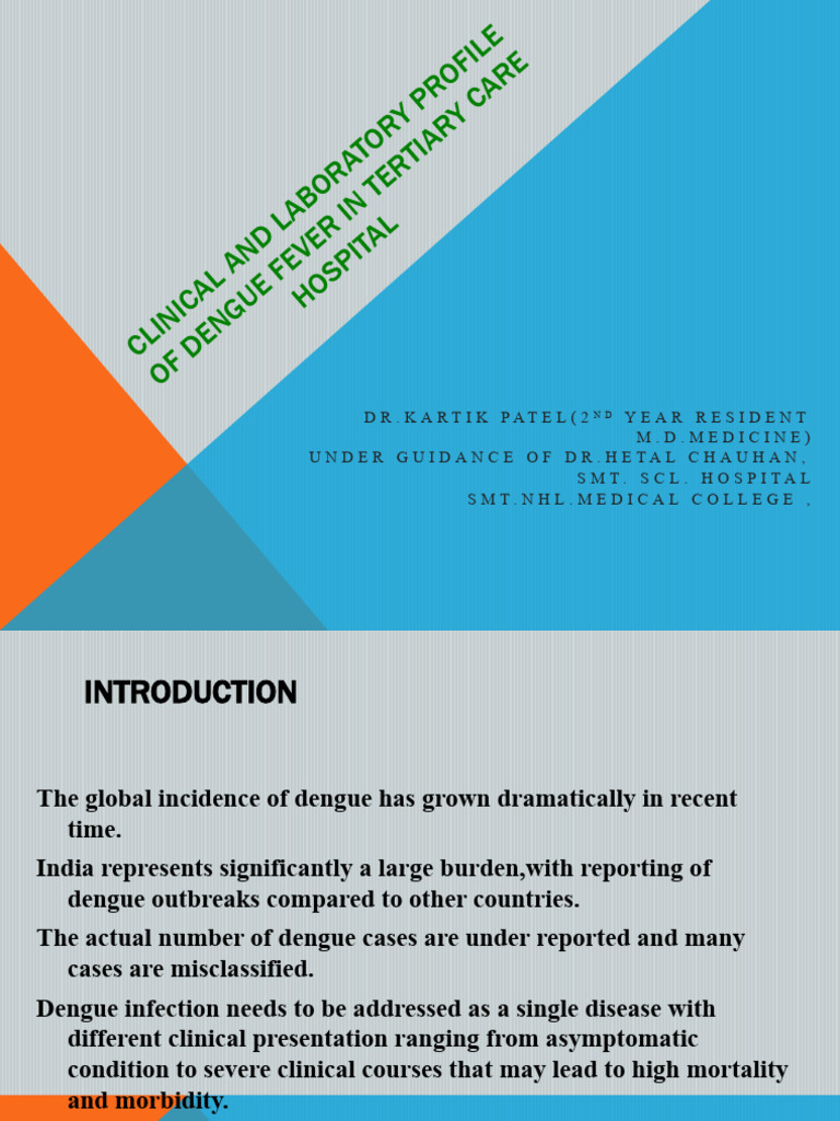 Clinical and Laboratory Profile of Dengue Fev | PDF | Serology | Public ...