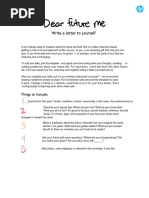 Future-Me Letter Template | PDF