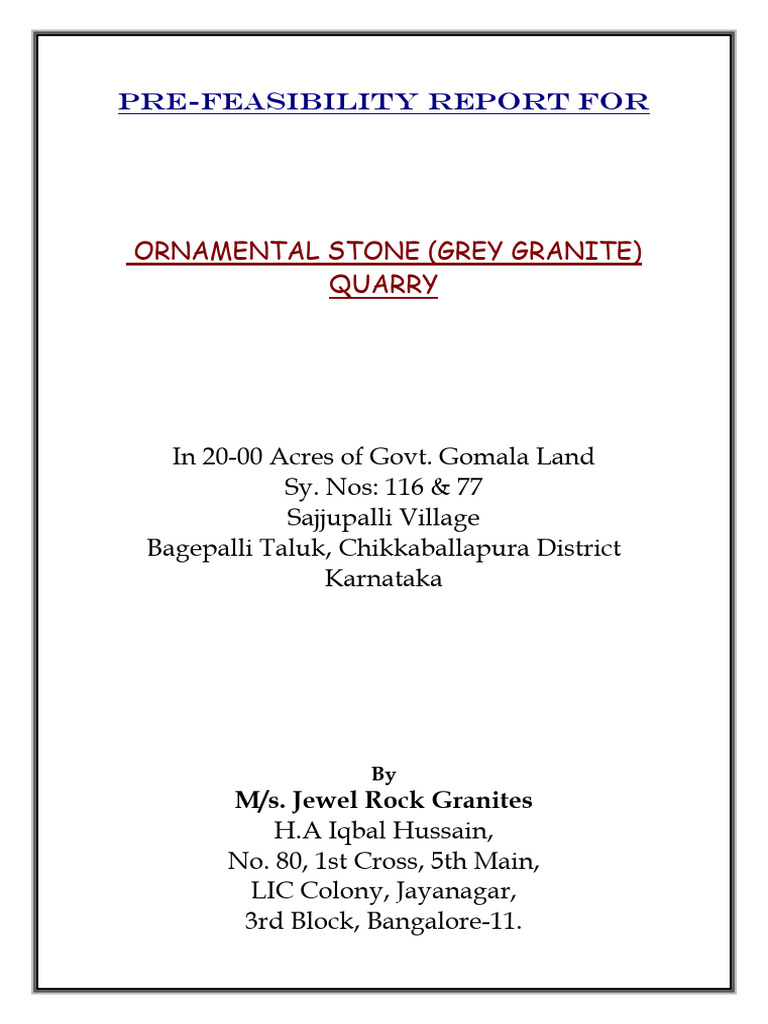 P FD File | PDF | Granite | Mining