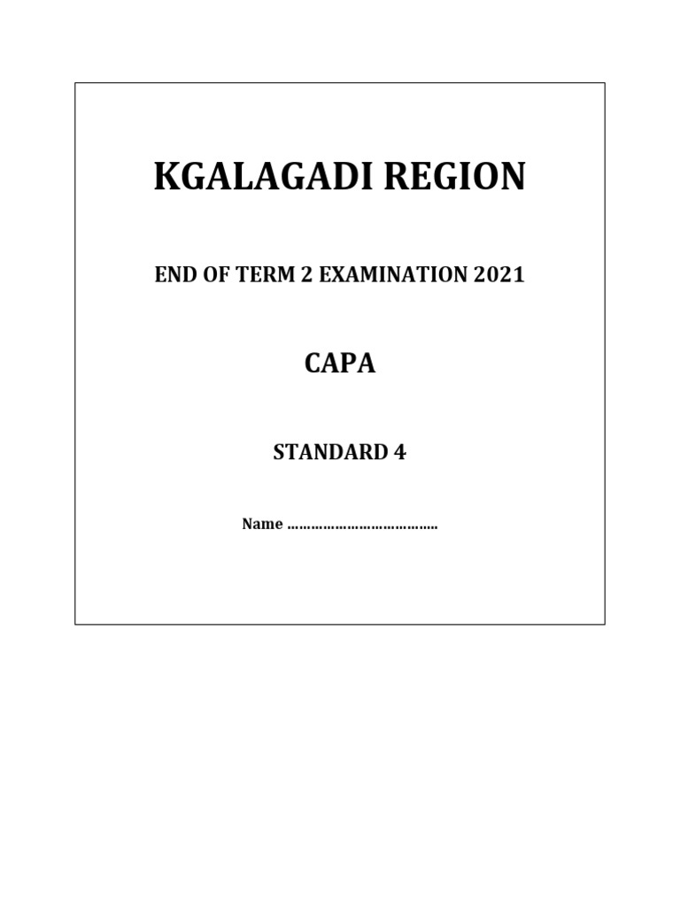 CAPA Standard 4 Exam 2021 | PDF