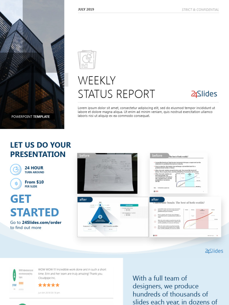 Weekly Status Report-Corporate | PDF