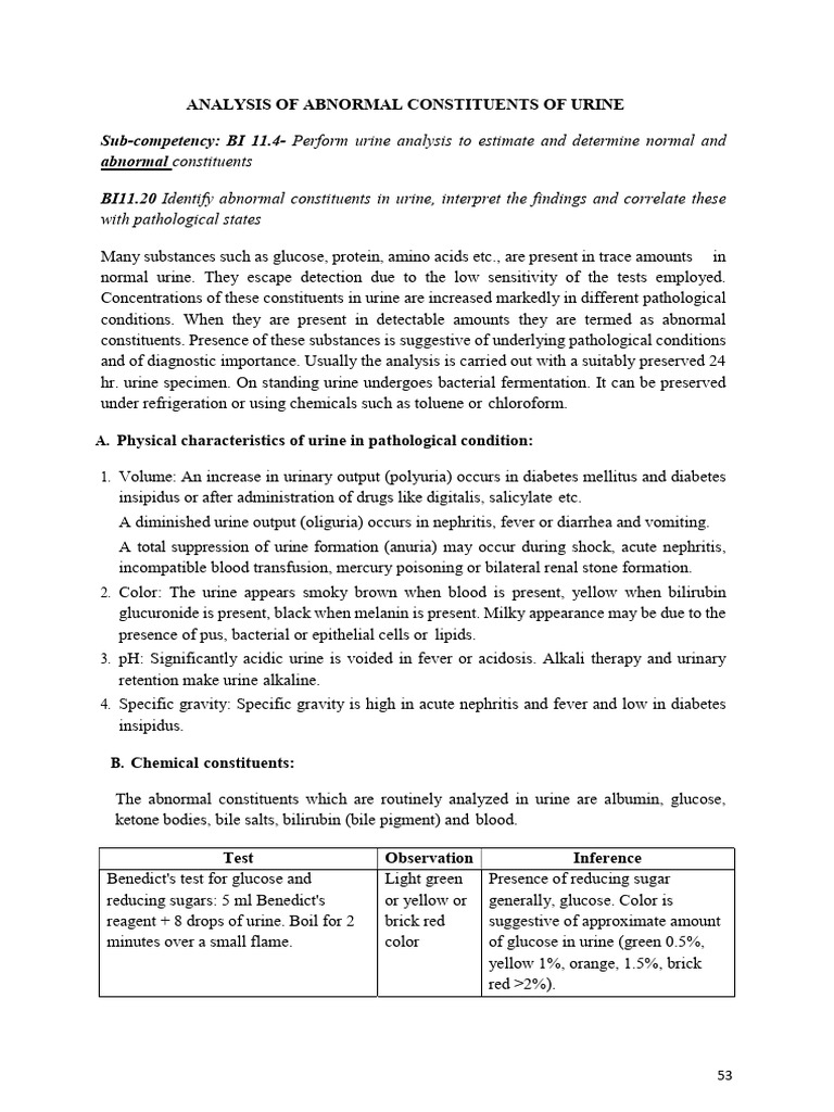 Abnormal Urine Test Instructions | PDF | Urine Abnormal Urine Test Instructions | PDF | Urine