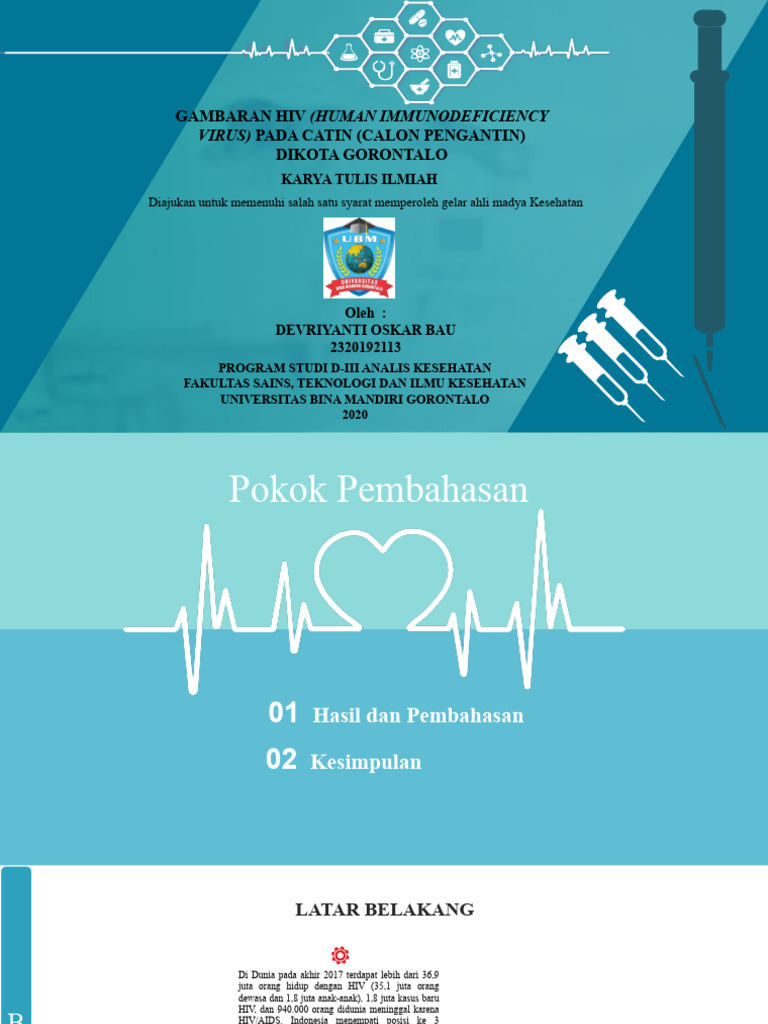 Gambaran HIV pada Catin di Gorontalo | PDF | Sains & Matematika