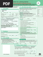 DL1 Driver Licence Renewal Application | PDF | Driver's License ...