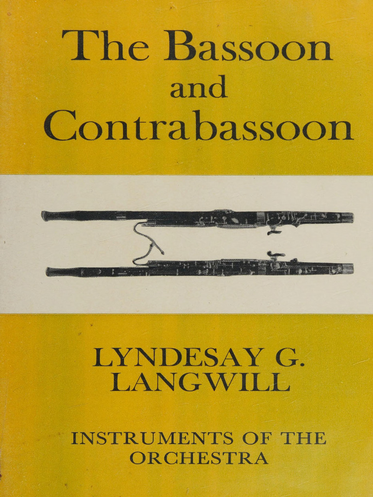 The Bassoon and Contrabassoon 0510365019 Compress | PDF
