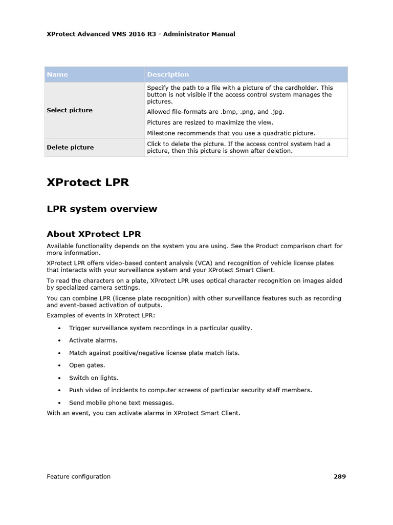 milestone-lpr | PDF | Exposure (Photography) | Shutter Speed