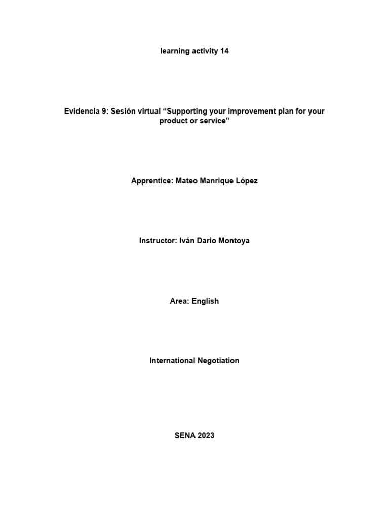 learning activity 14 ultima actividad | PDF | Cognition