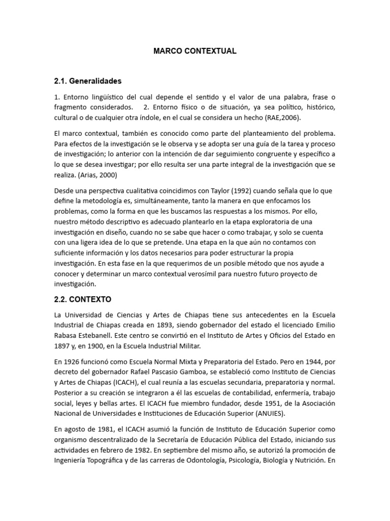 Marco Contextual | PDF