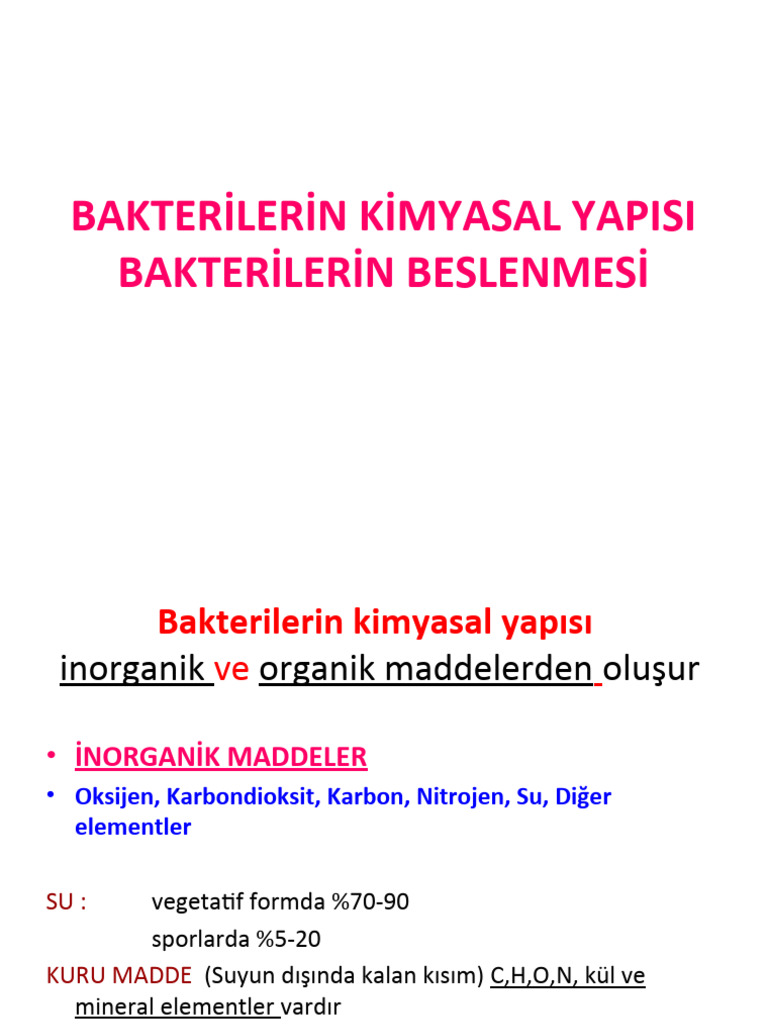 Kimyasal Yapi Ve Ureme - PPT - 2017 | PDF