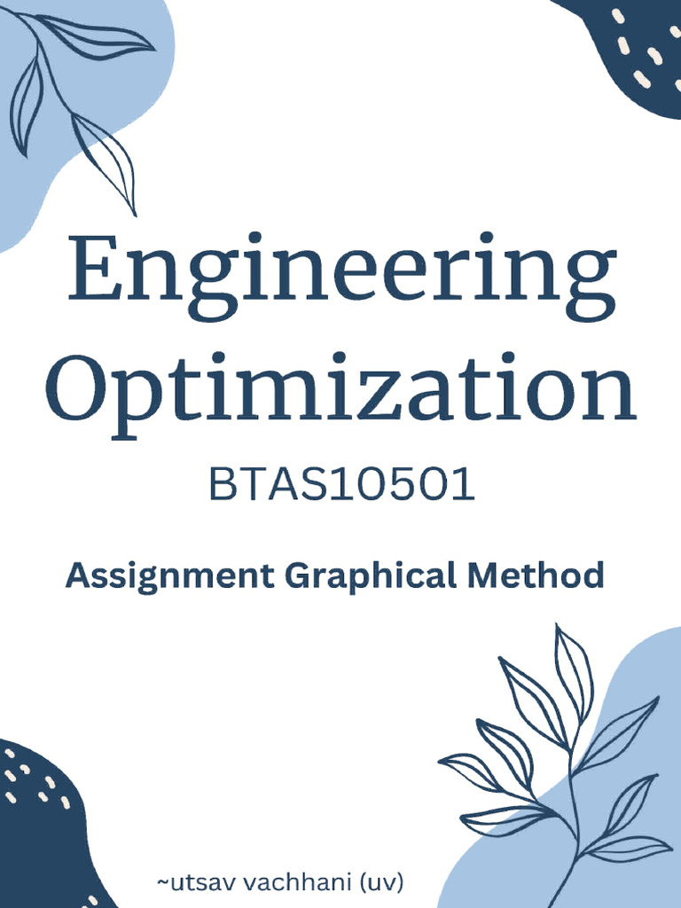 EO Assignment-Graphical Method-uv (1) | PDF