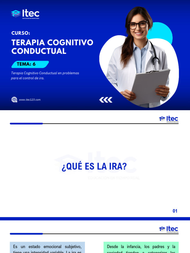 TEMA 6 - Terapia Cognitivo Conductual en problemas para el control de ira. | Descargar gratis ...