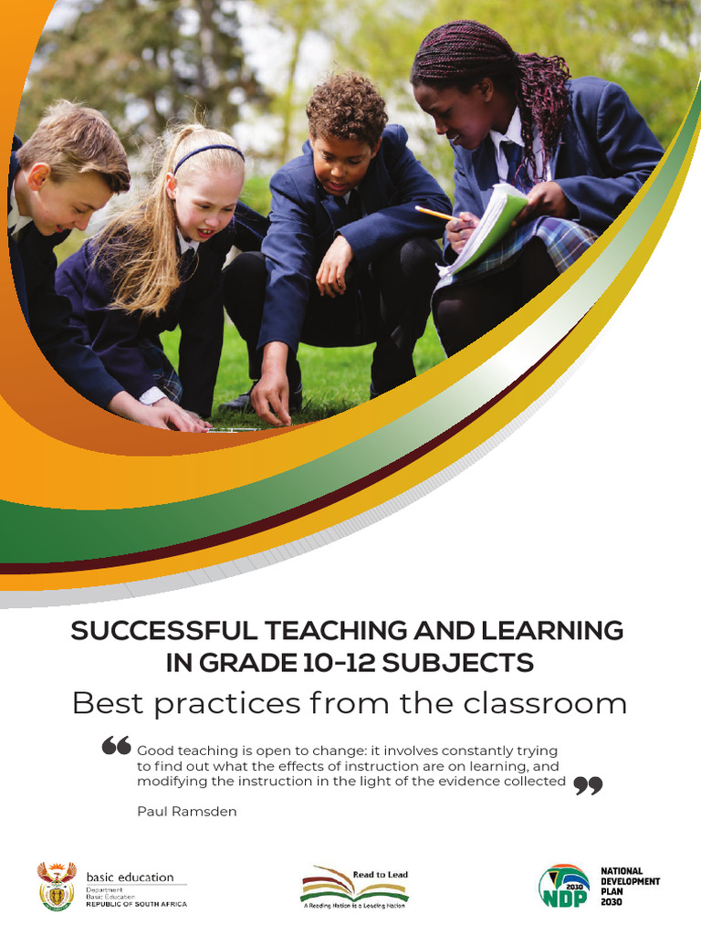 FET Successful Teaching and Learning Framework-2019 FINAL DOCUMENT | PDF | Balance Sheet | Teachers