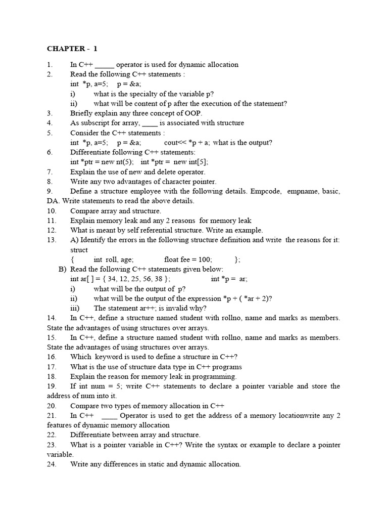Chapter 1 Pdf C Object Computer Science