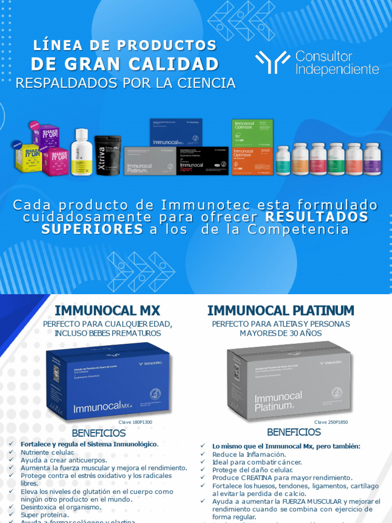 Catalogo Productos Immunotec - 114907 | PDF | Antioxidante ...