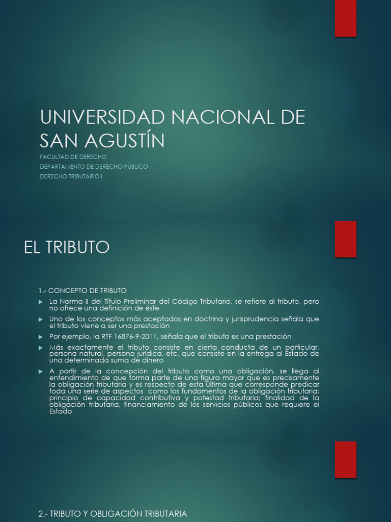 Clase 3 - El Tributo | PDF | Impuestos