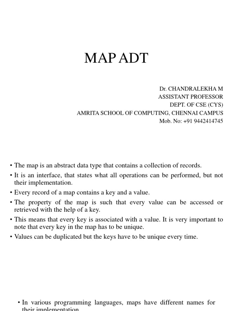 MAP ADT | PDF | Data Type | Data Management MAP ADT | PDF | Data Type | Data Management