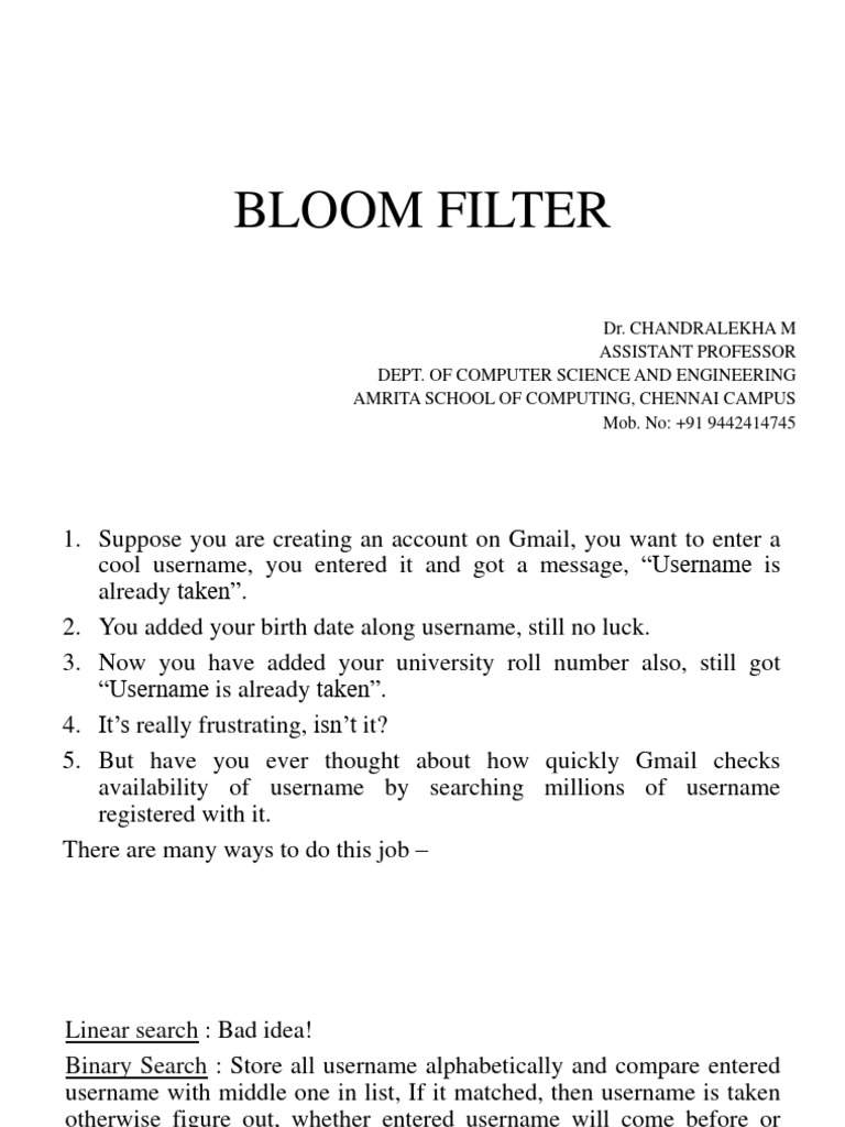 Bloom Filter | PDF | Computer Data | Applied Mathematics Bloom Filter | PDF | Computer Data | Applied Mathematics
