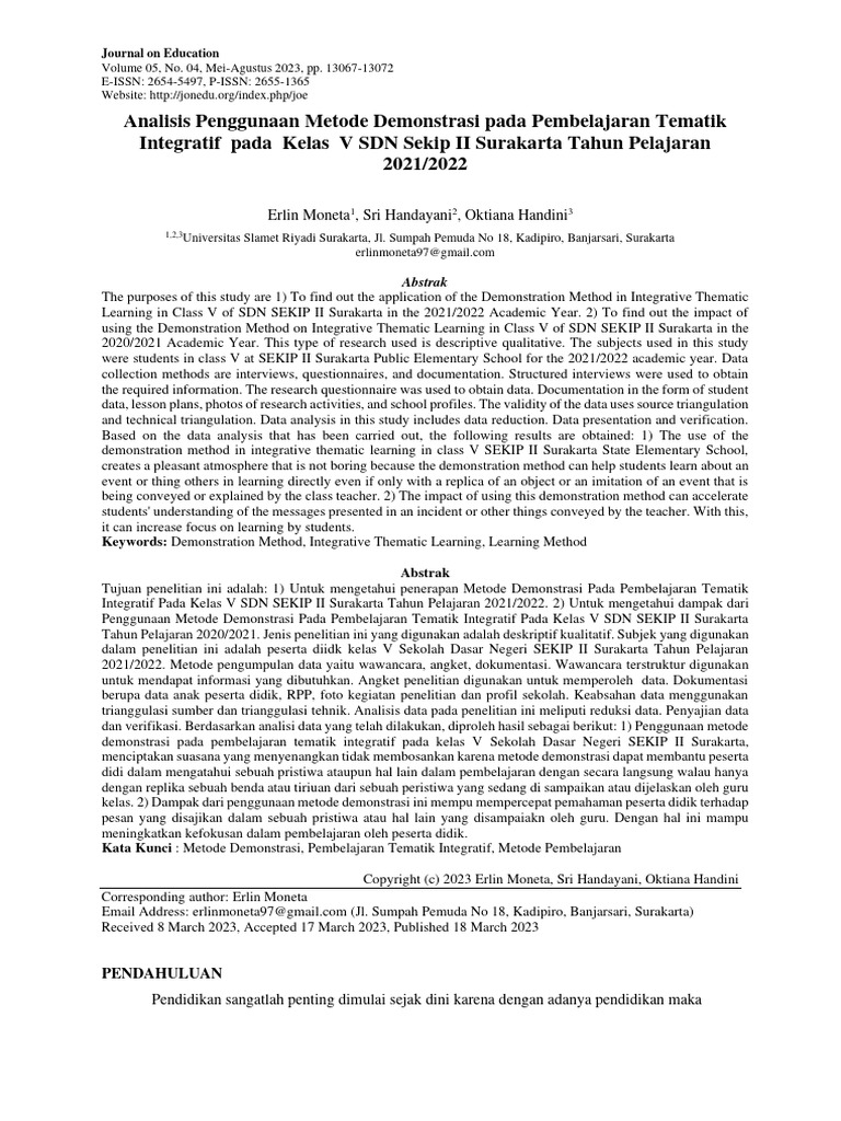 2306-Article Text-5255-1-10-20230318 | PDF | Karier & Perkembangan | Ilmu Sosial