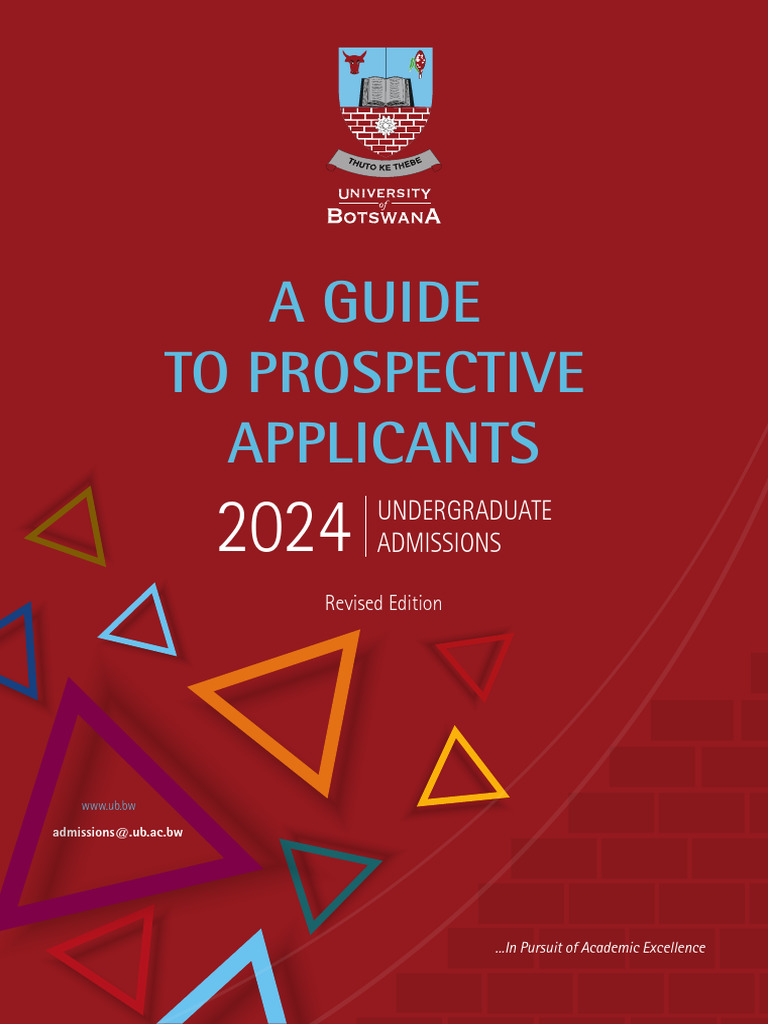 UB 2024 GUIDE BOOKLET Revised Version 1 27032024 | PDF | Bachelor's ...