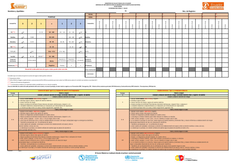 Evaluación y Manejo del Score Mamá | PDF