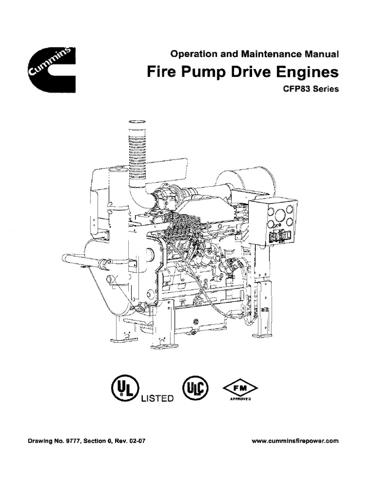 05- Cummins Fire Pump Drive Engines Cfp83 Series Operation and ...