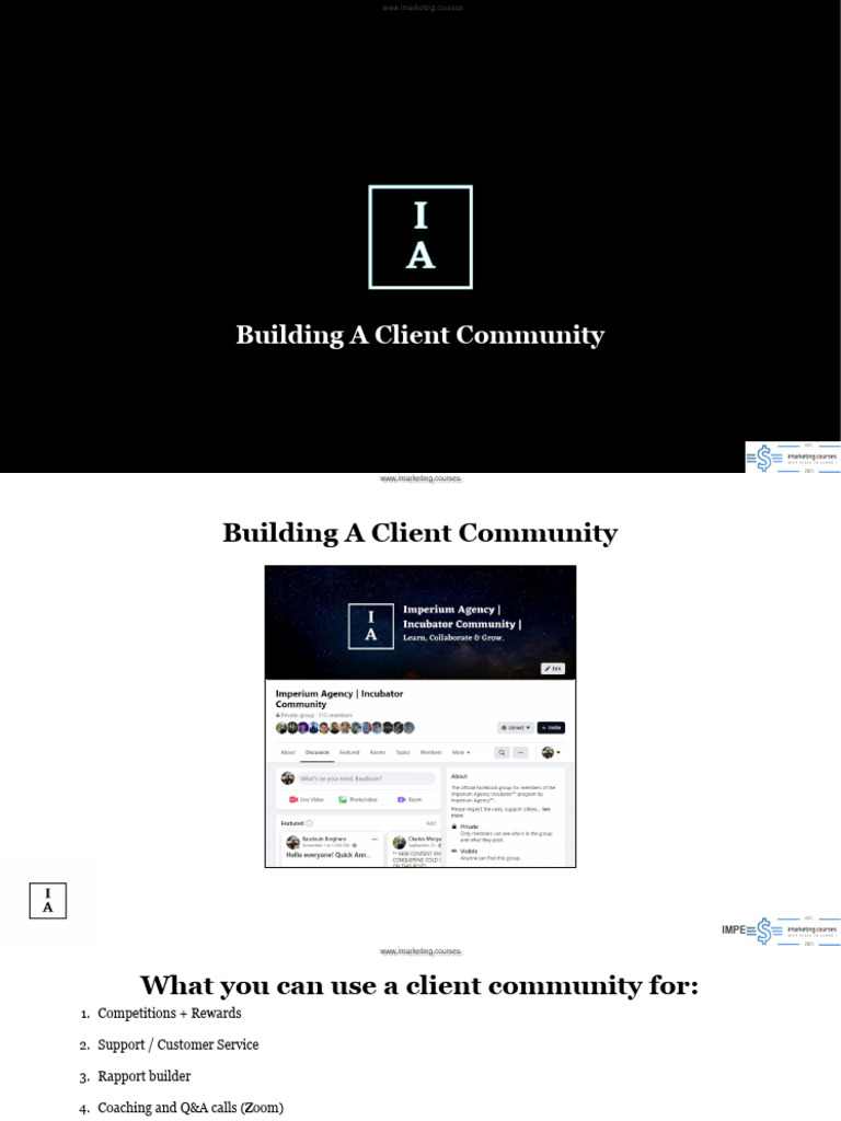 14-Building_A_Client_Community_Slides_ | PDF | Computing | Cyberspace