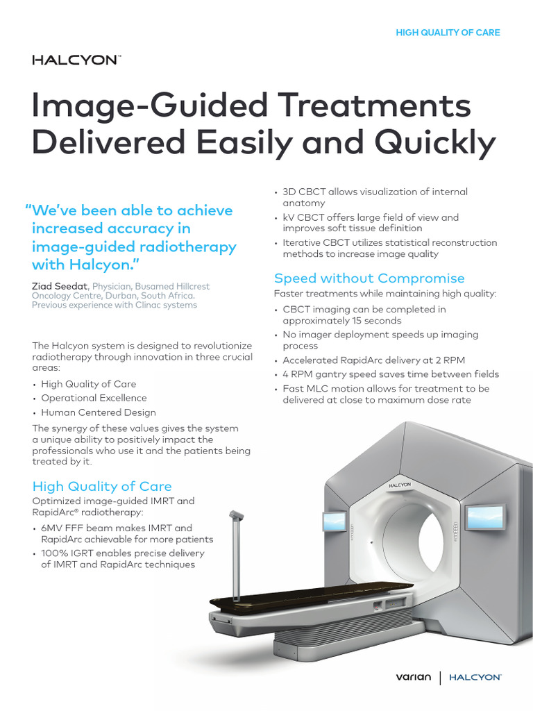 Halcyon 1 | PDF | Radiation Therapy | Cancer