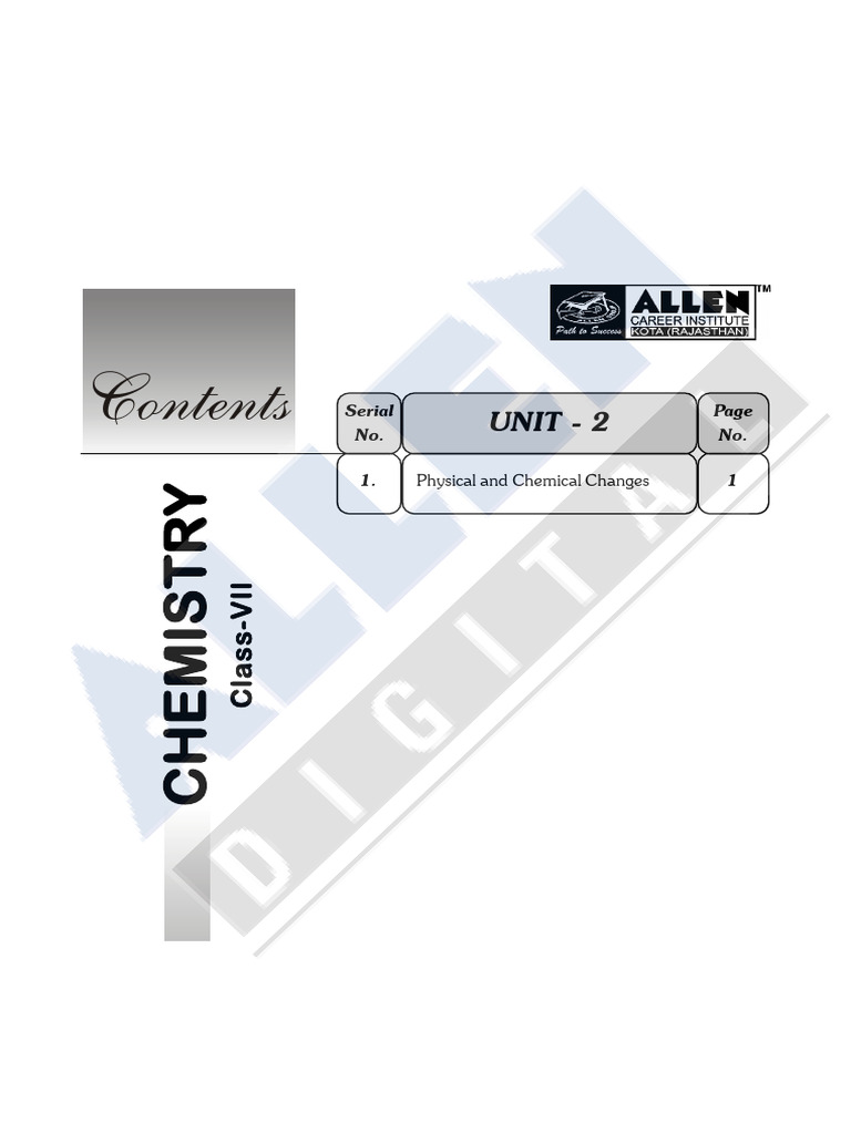 CHE - Physical and Chemical Changes - CBS | PDF | Rust | Magnesium