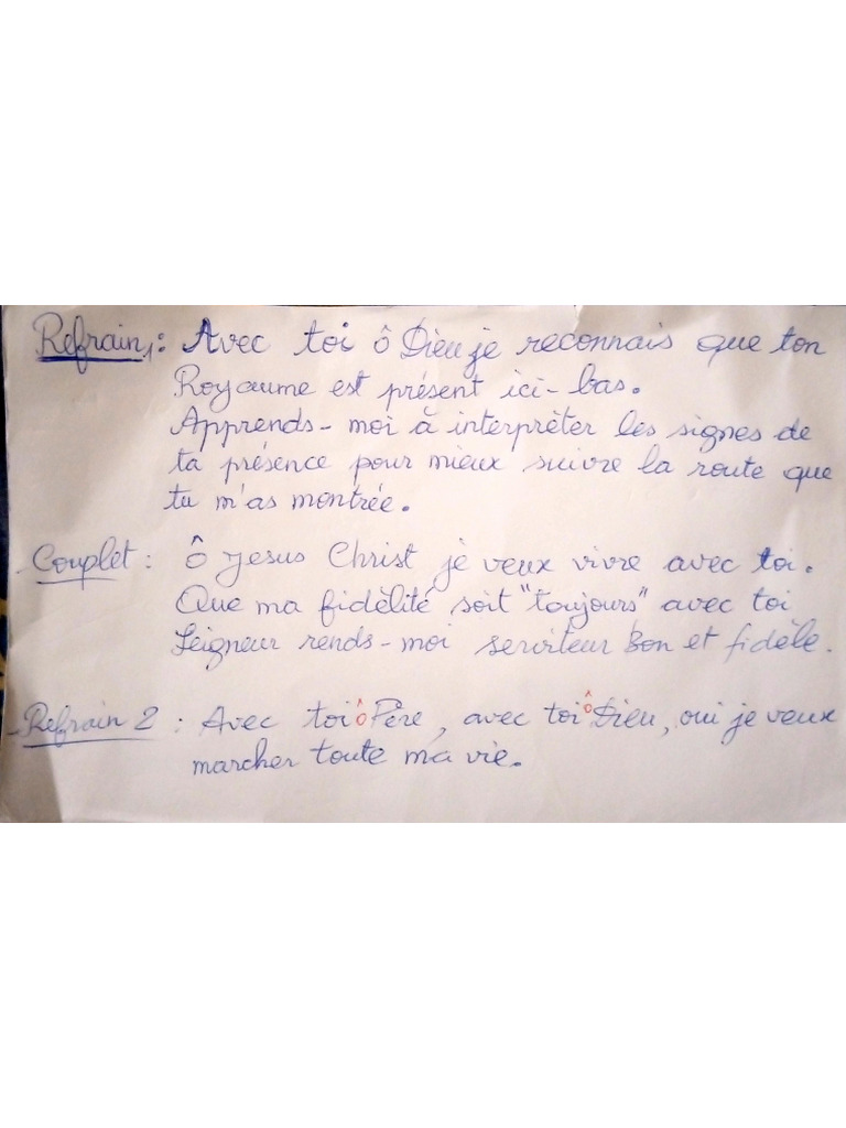 Chant Thème Pastoral | PDF